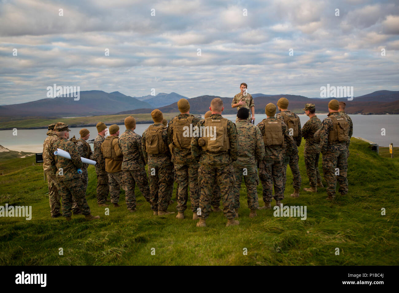 U.S. Marines with 2nd Air Naval Gunfire Liaison Company (2d ANGLICO ...