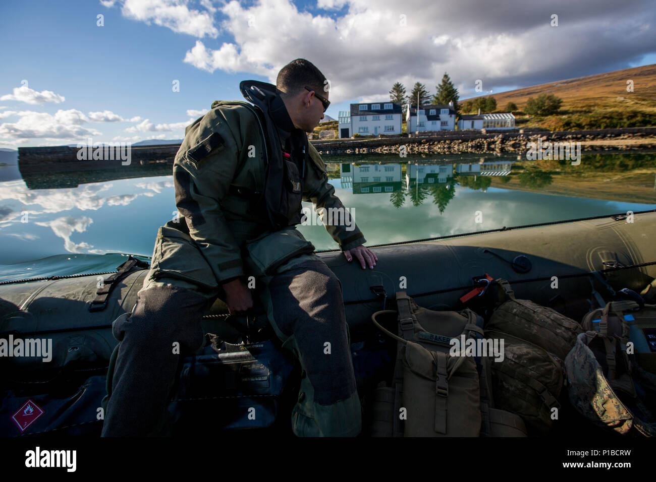 U.S Marine Corps Sgt. Benjamin A. Baker, mobility specialist, 2nd Air ...
