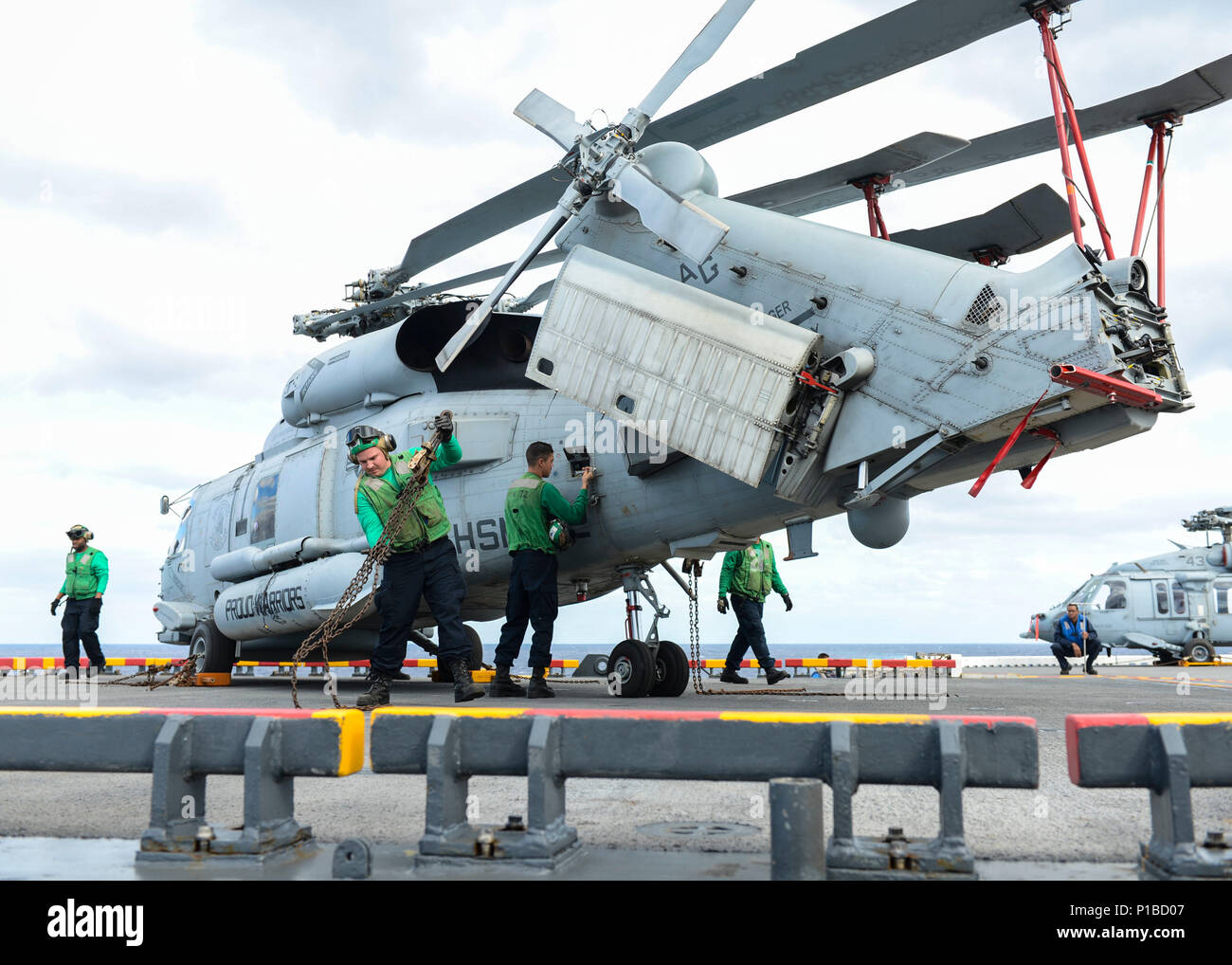 Sailors from Helicopter Maritime Strike Squadron Seven Two (HSM 72 ...