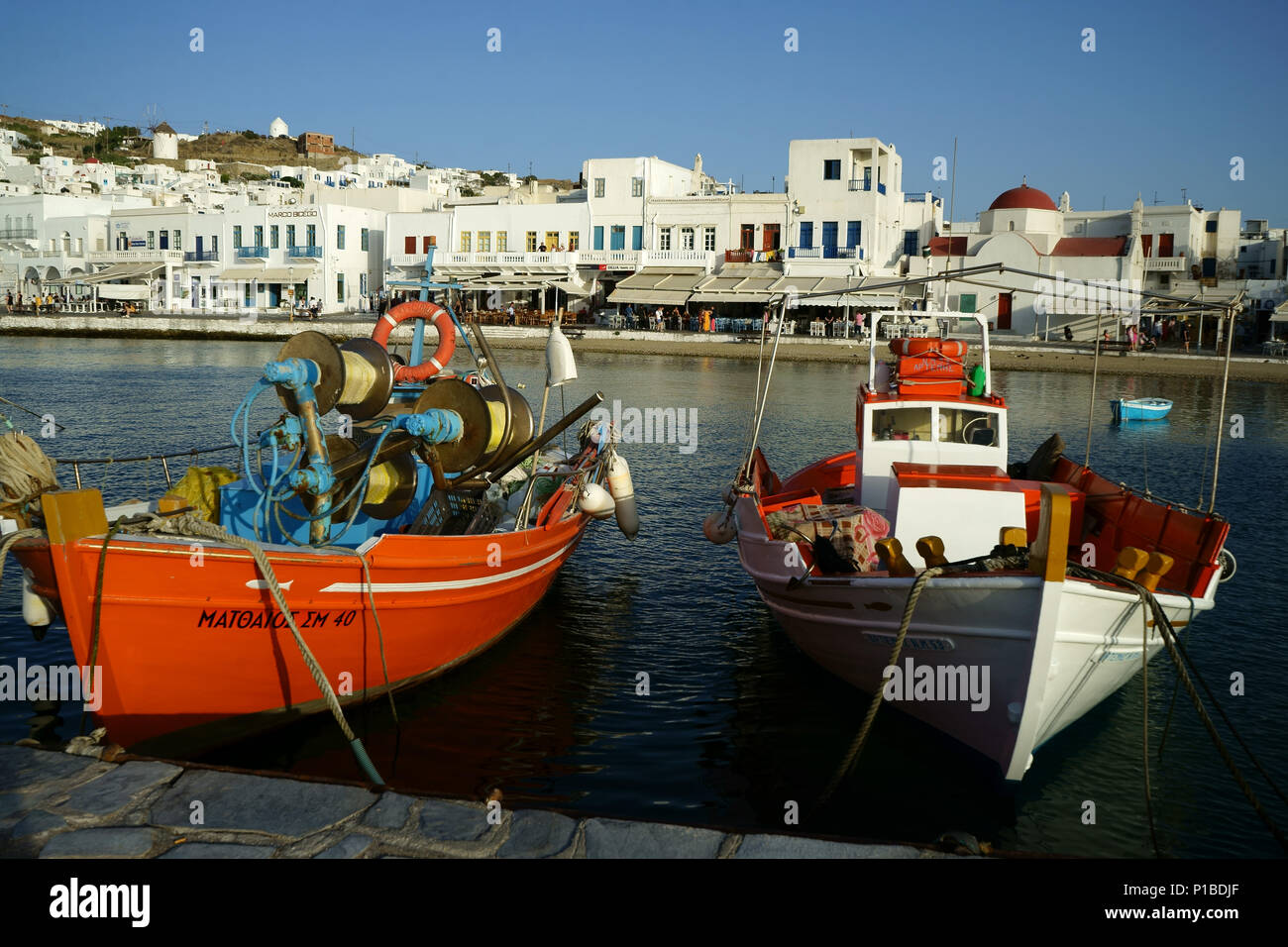 Cyclades fishing boat hi-res stock photography and images - Alamy