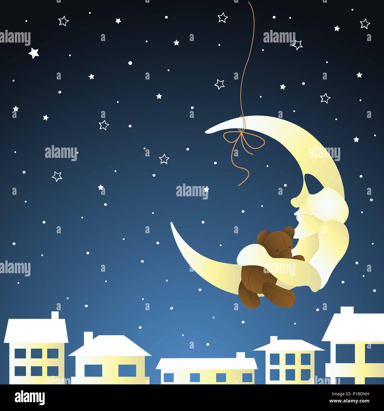 Card teddy bear party Stock Vector Images - Alamy