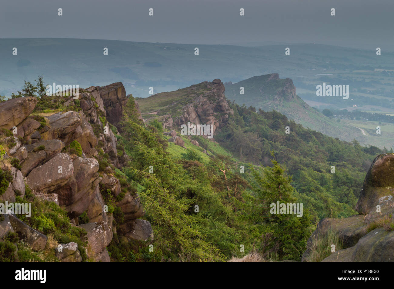 Hen Cloud and The Roaches, Staffordshire, Peak District national Park ...
