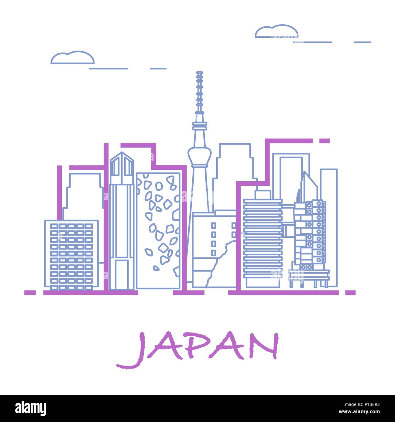Tallest building japan Cut Out Stock Images & Pictures - Alamy