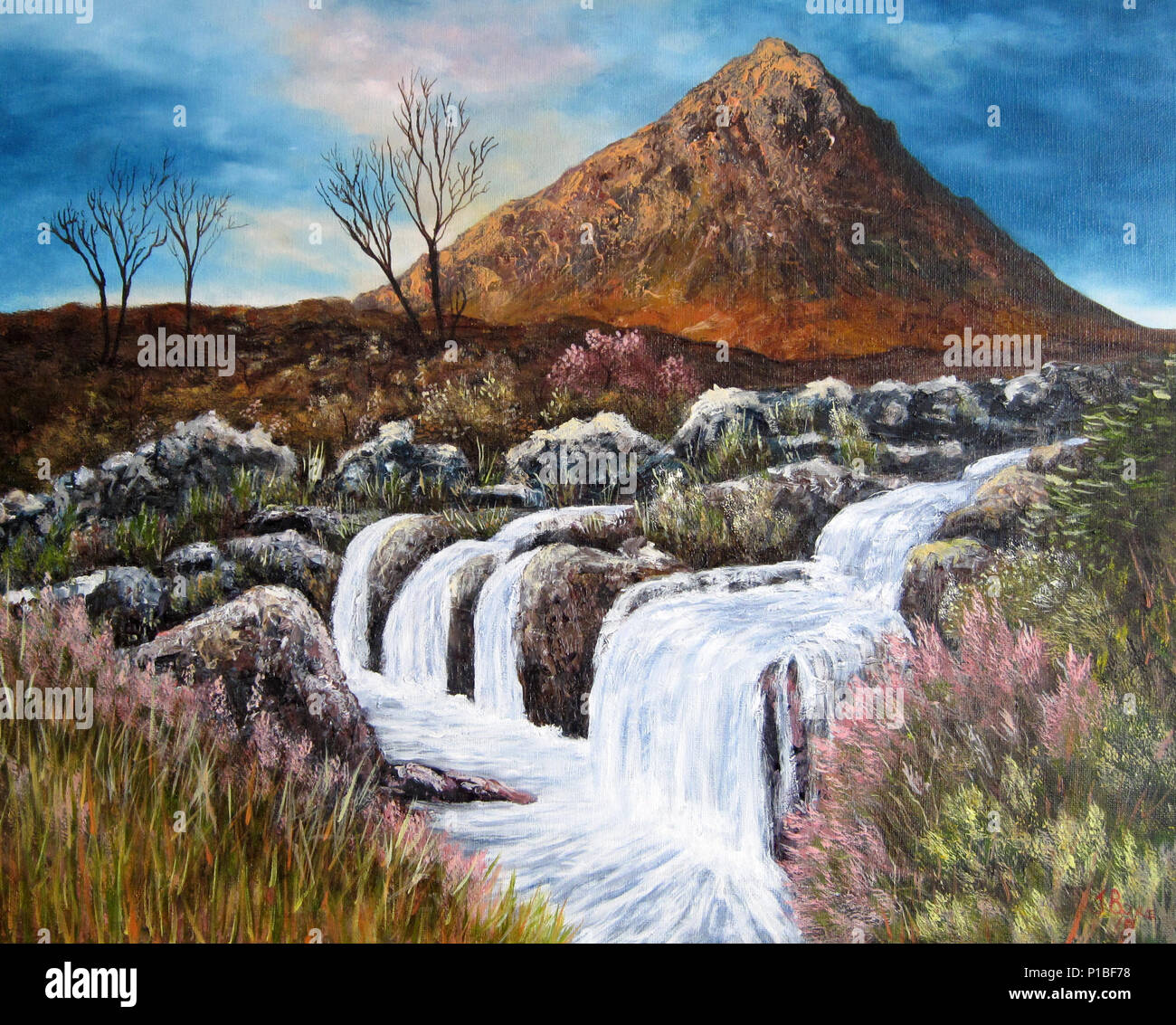 Light painting waterfall hi-res stock photography and images - Alamy