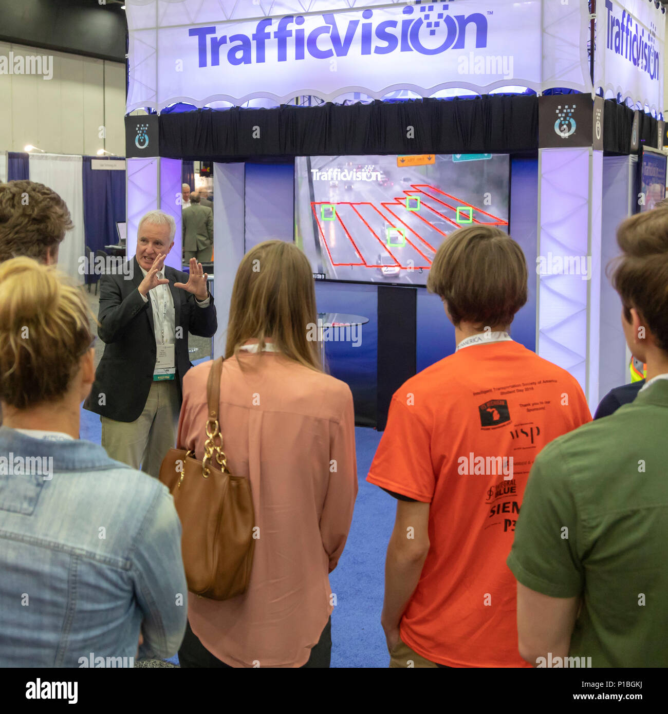 Detroit, Michigan - A demonstration of TrafficVision technology to ...