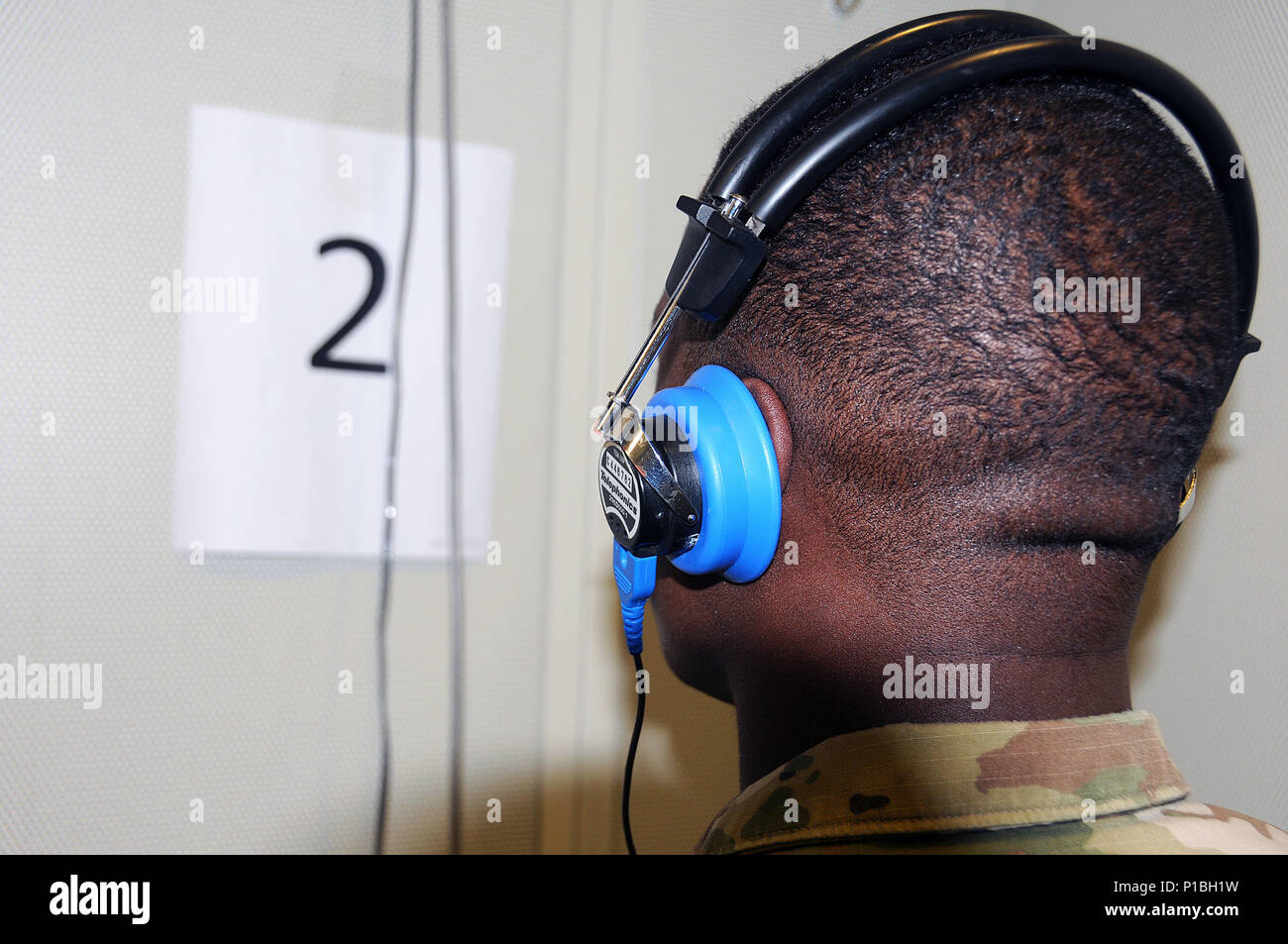 Spc. David Dunbar, a Stryker vehicle driver assigned to the 357th ...