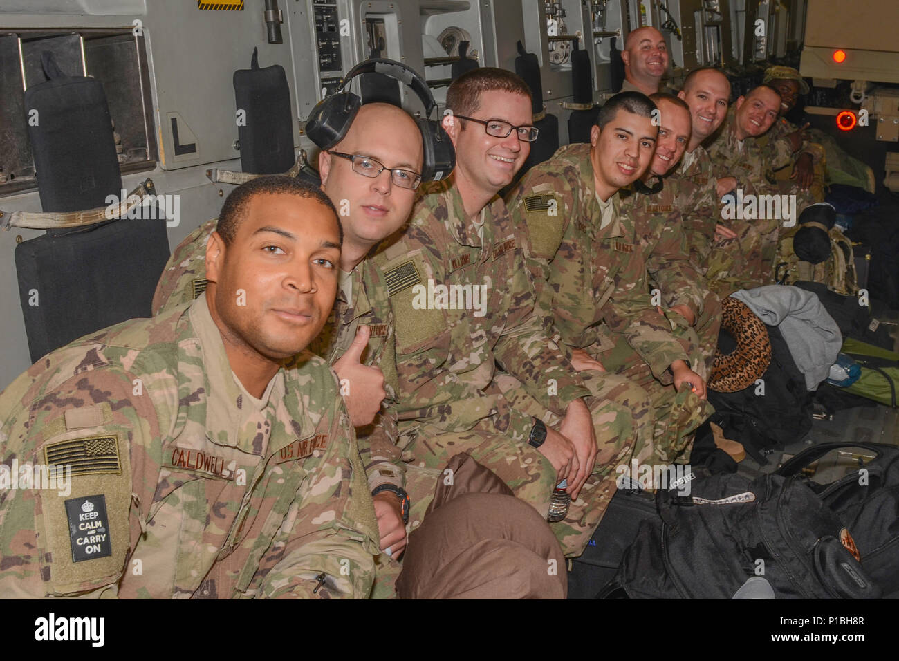 U.S. Air Force Airmen assigned to the South Carolina Air National Guard ...