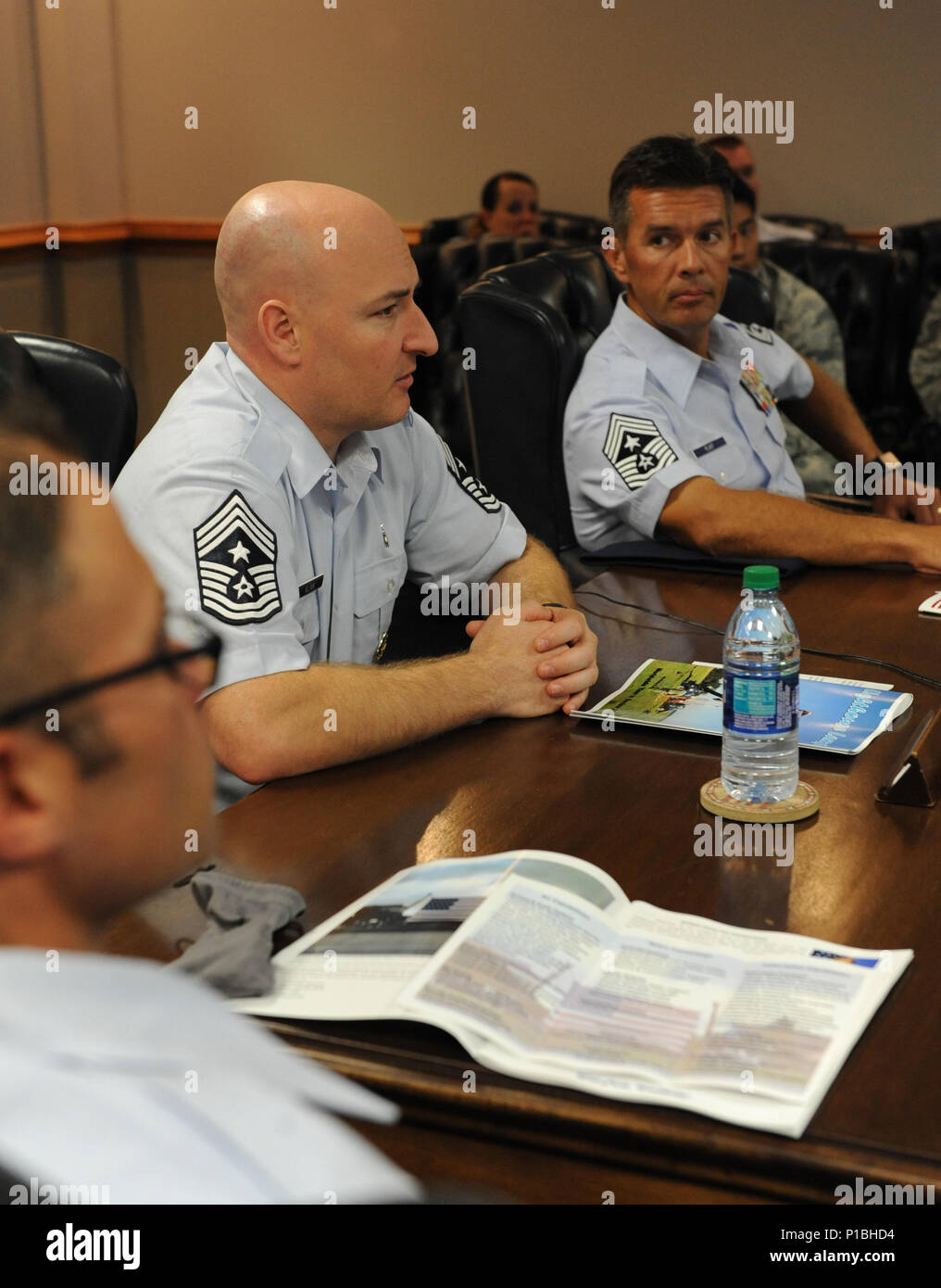 Chief Master Sgt. David Klink, 24th Air Force command chief, Lackland Air Force Base, Texas ...