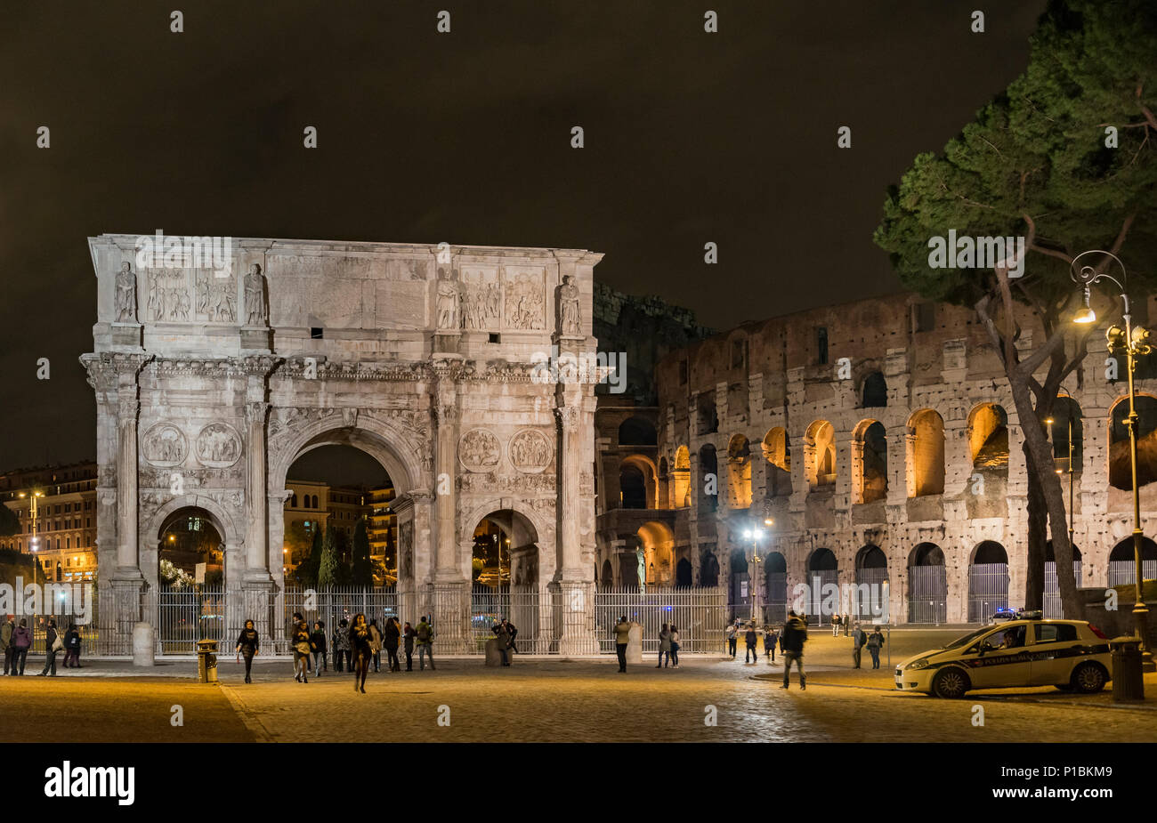 Arch of Constantine in Rome Stock Photo - Alamy