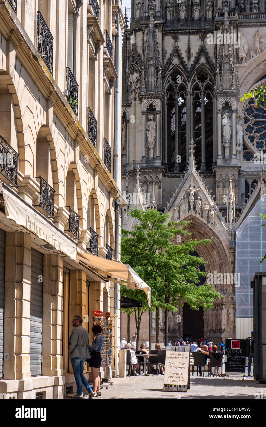 Cathedral Reims Marne Grand Est France Stock Photo - Alamy