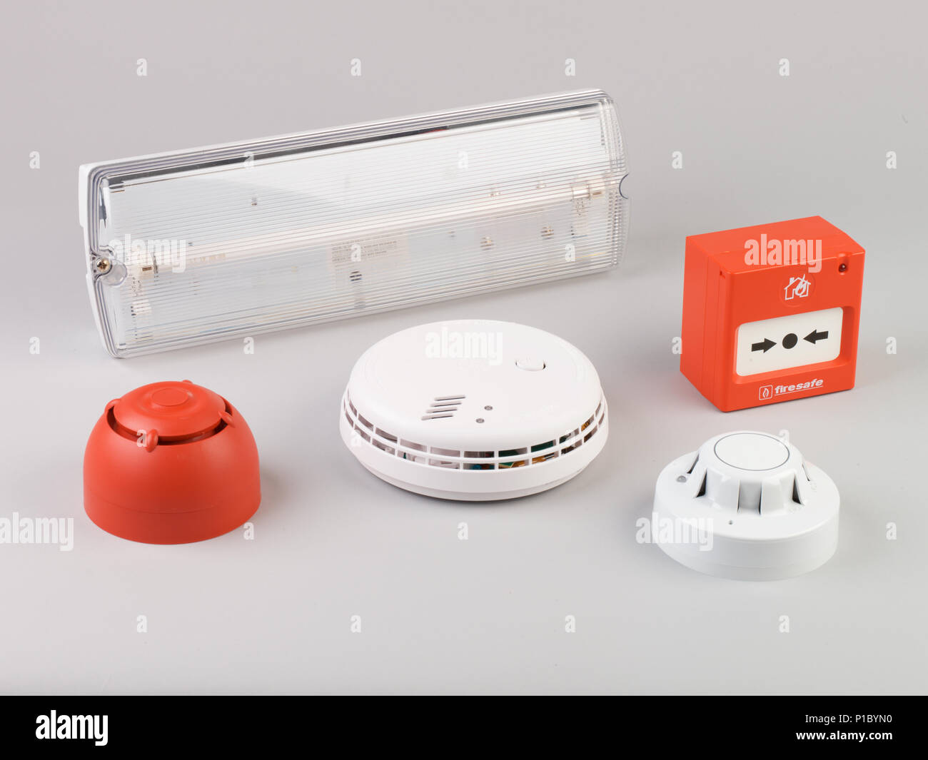 fire alarm and smoke detector equipment Stock Photo - Alamy