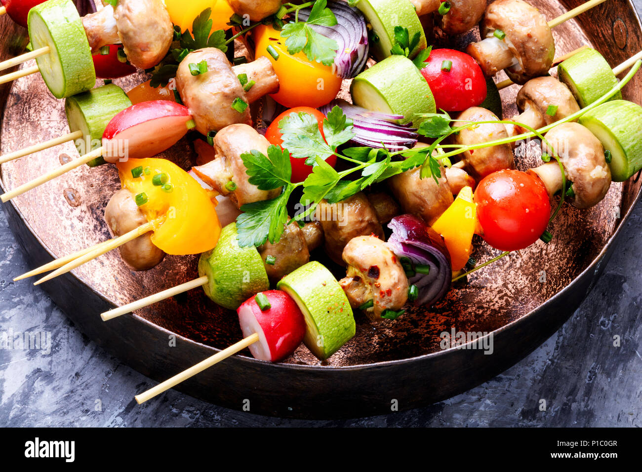 Mix grill kebab on grill hi-res stock photography and images - Alamy