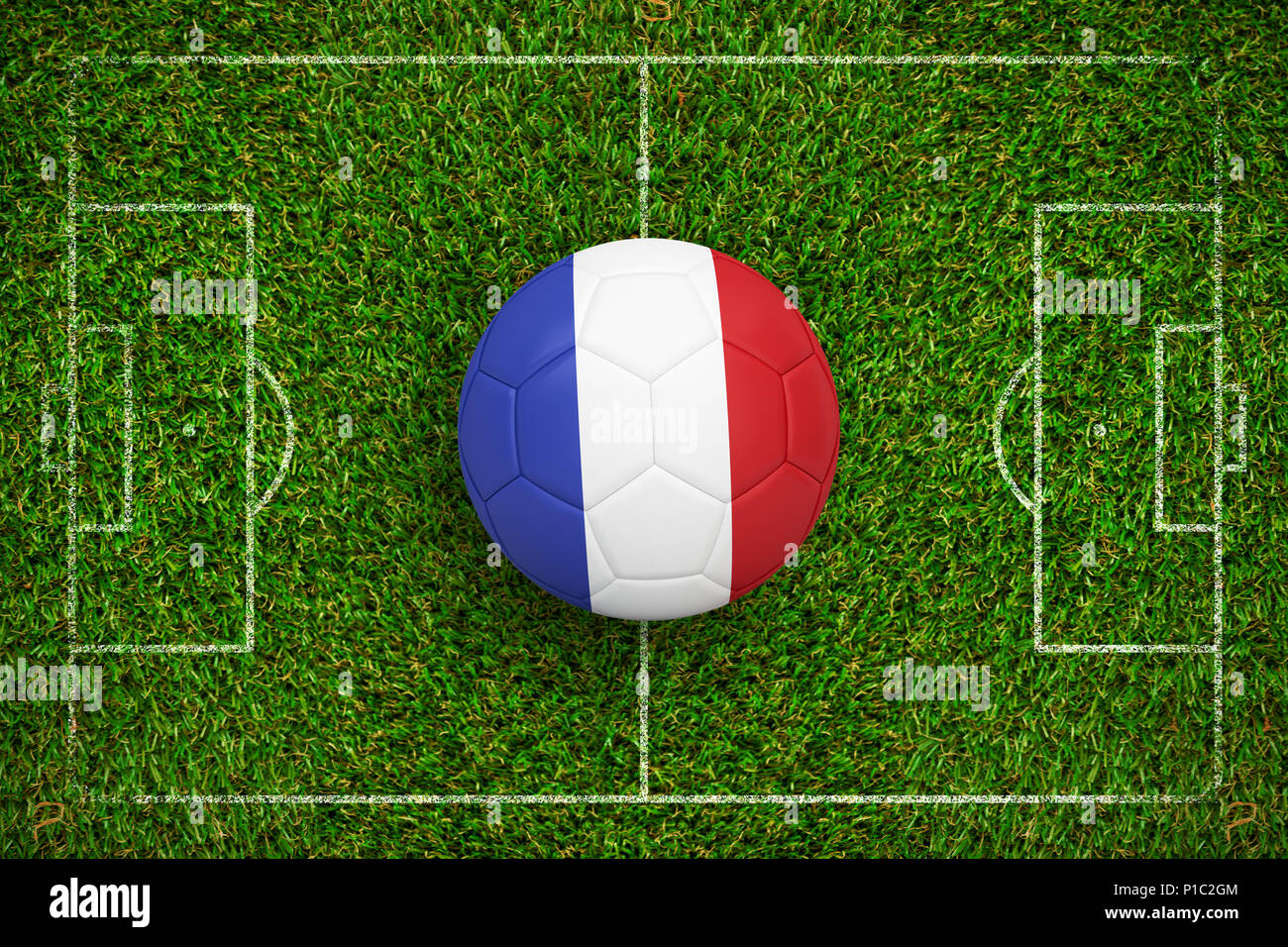 Football france flag hi-res stock photography and images - Alamy