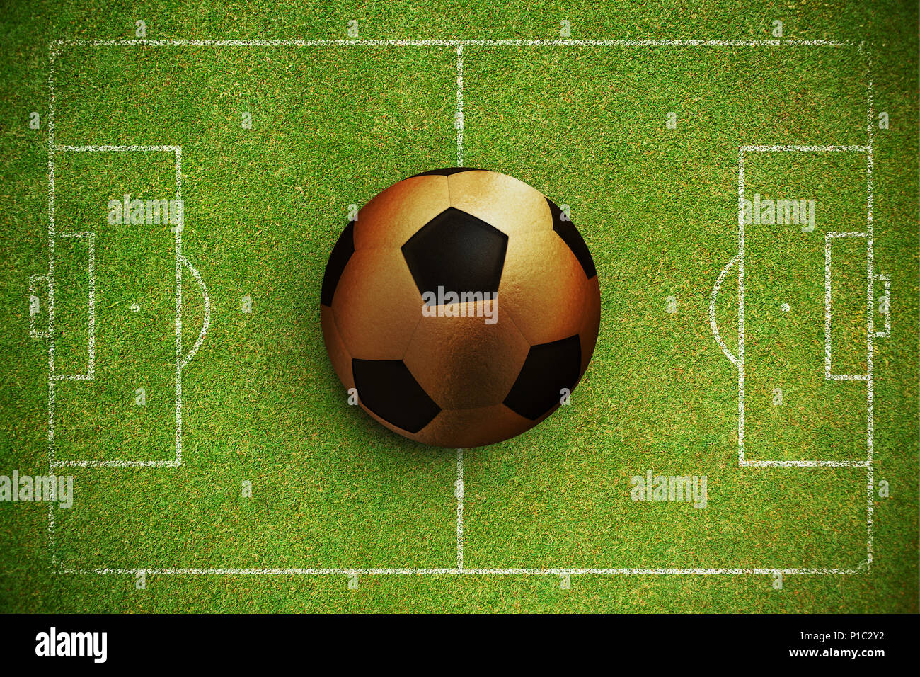 Gold soccer ball hi-res stock photography and images - Alamy
