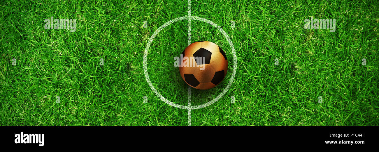 Golden football soccer ball hi-res stock photography and images - Alamy