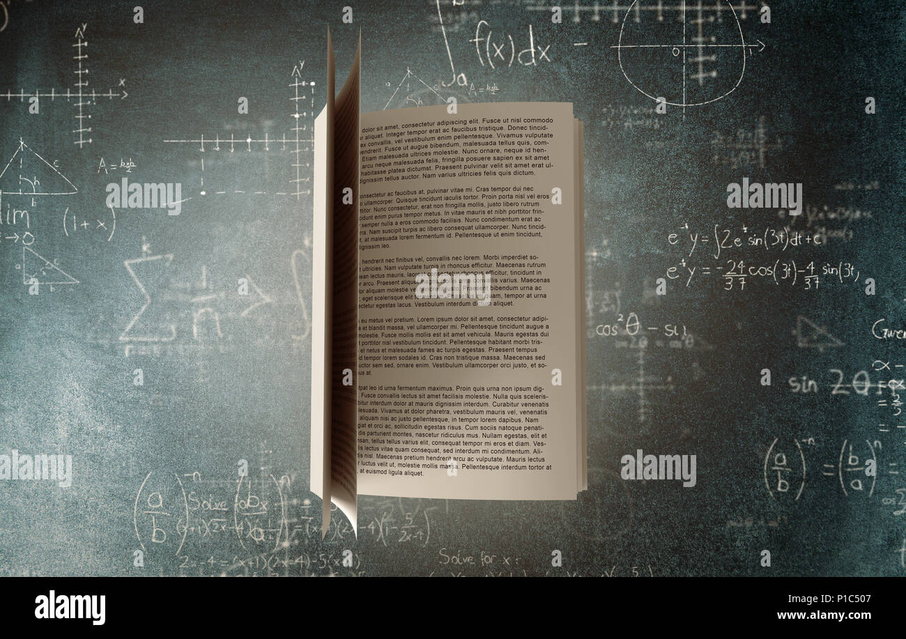 Composite image of open book Stock Photo - Alamy