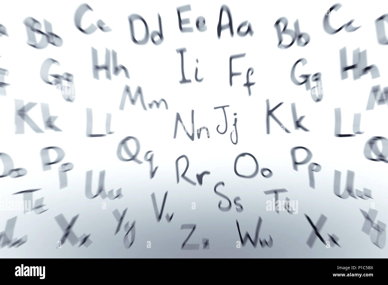 Alphabet doodle hi-res stock photography and images - Alamy