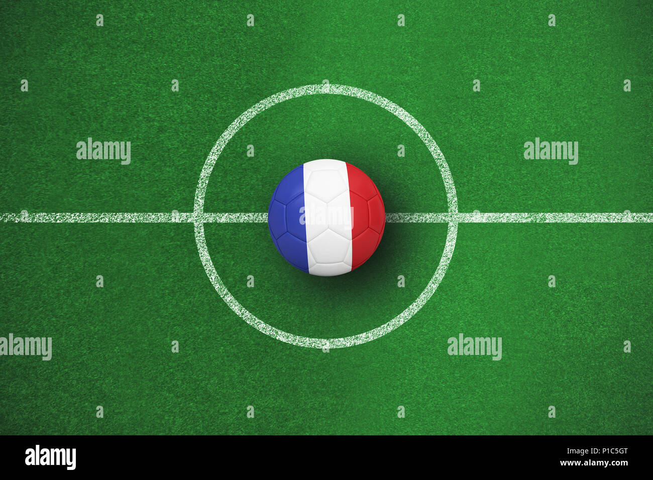 Composite image of football in france colours Stock Photo - Alamy