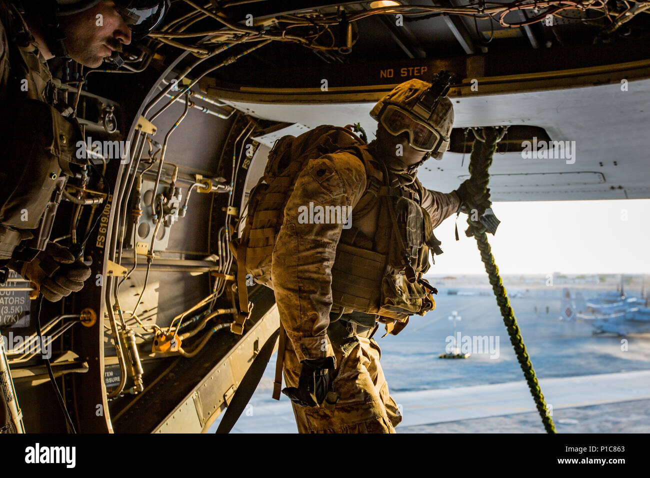 U.S. Marine Corps Staff Sgt. Steven Habon, a platoon sergeant with Fox ...
