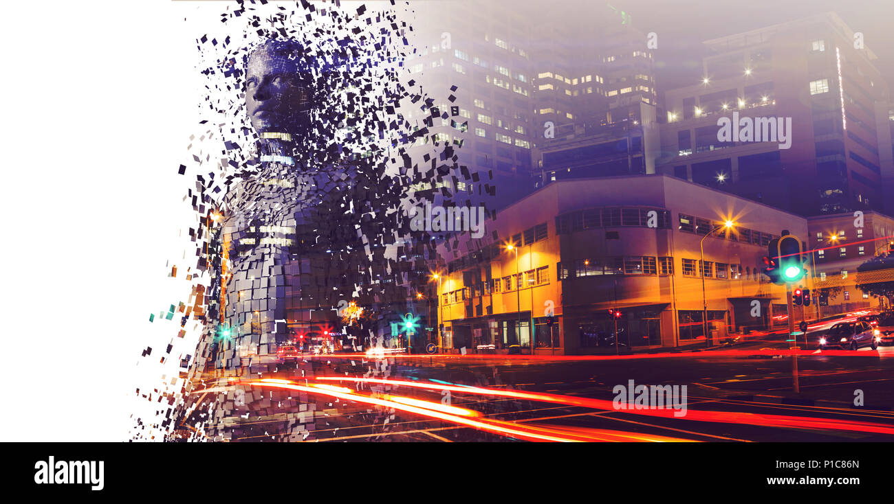 Pixelated woman hi-res stock photography and images - Alamy