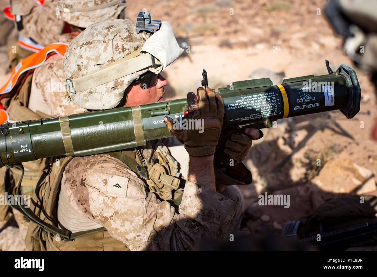 U.S. Marine Corps Lance Cpl. Jacob Prime, with weapons platoon, Fox ...