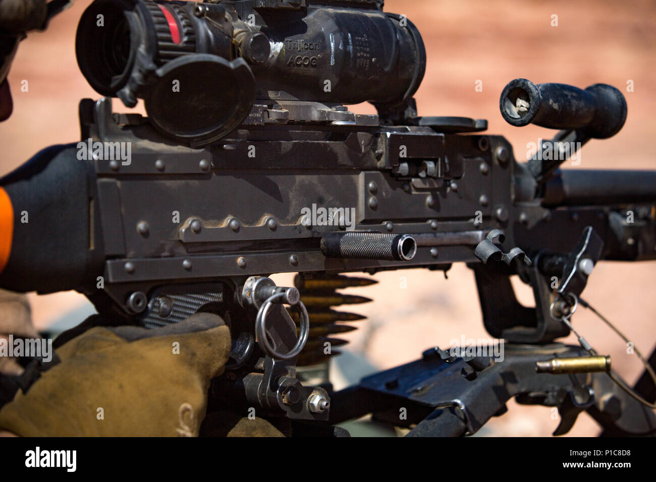 U.S. Marines with weapons platoon, Fox Company, 2nd Battalion, 7th ...