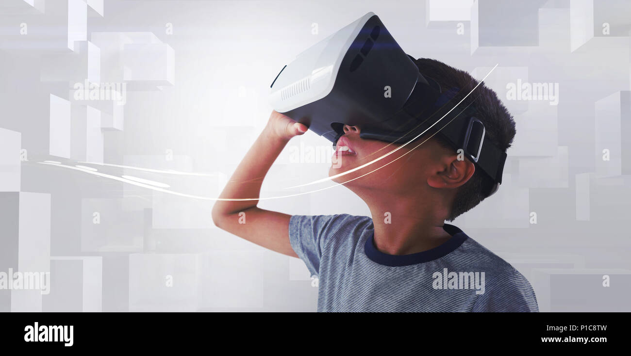 Head wearing vr hi-res stock photography and images - Alamy