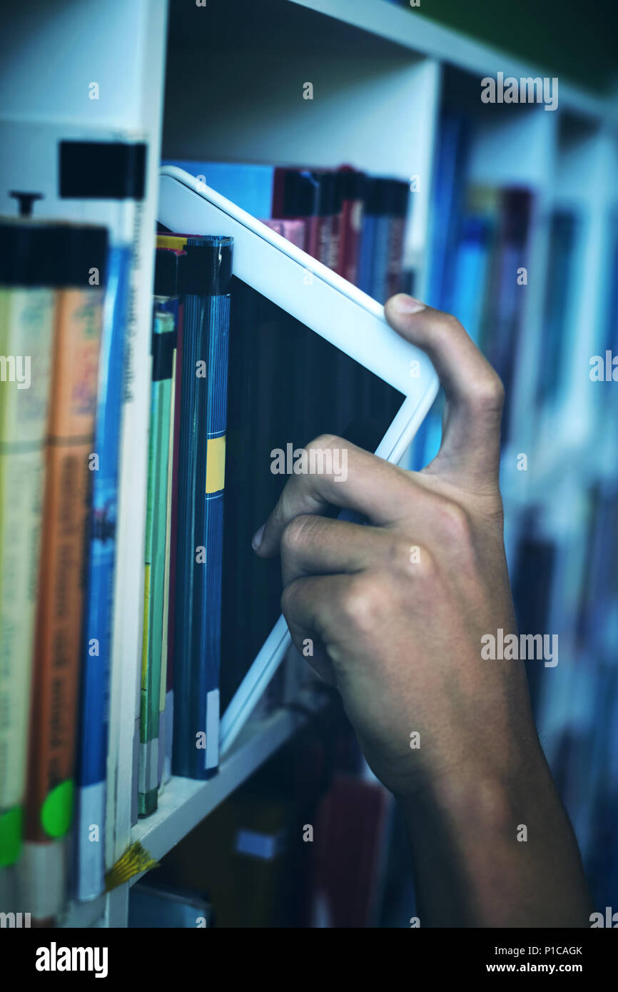 Digital library no people hi-res stock photography and images - Alamy