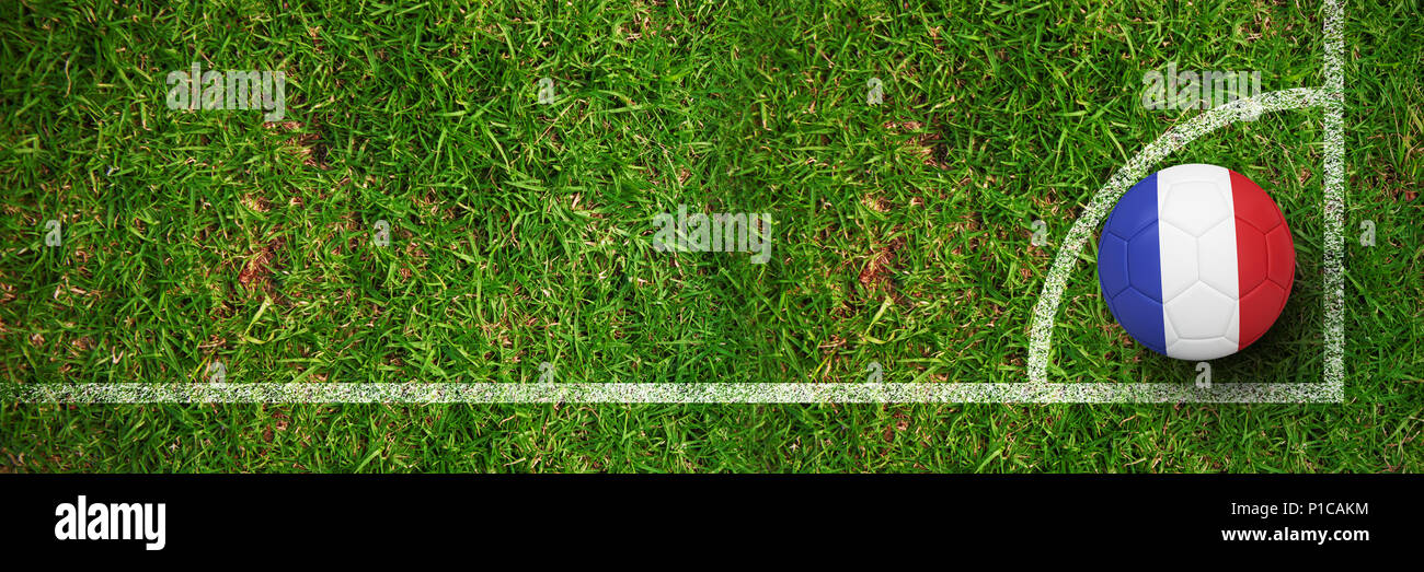 Composite image of football in france colours Stock Photo - Alamy