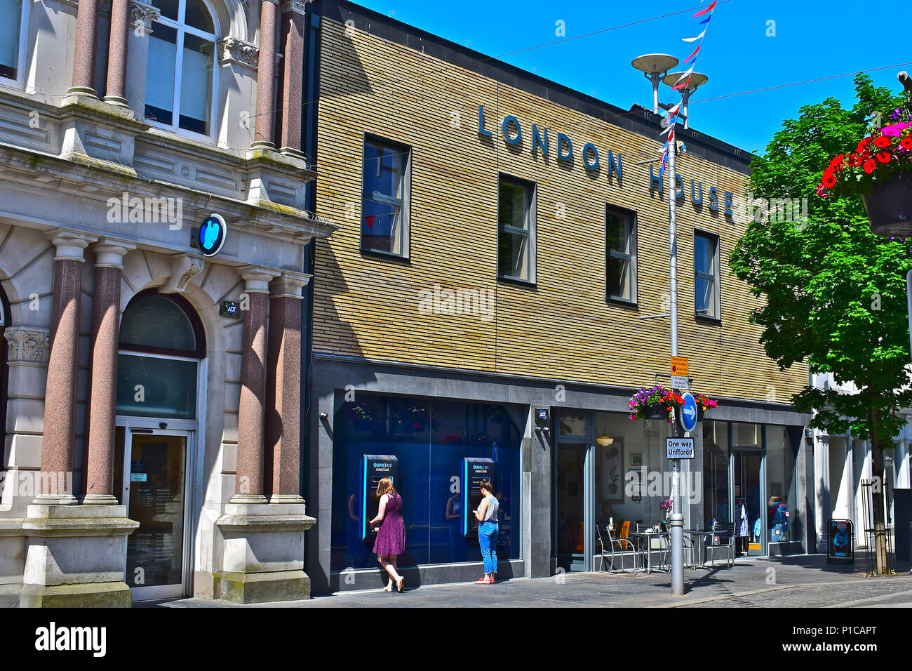 The newly refurbished London House building in the town centre of ...