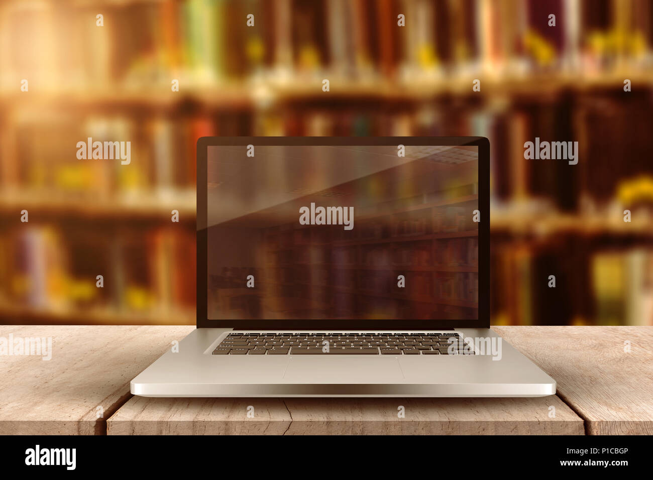 Composite image of laptop with with screen Stock Photo - Alamy