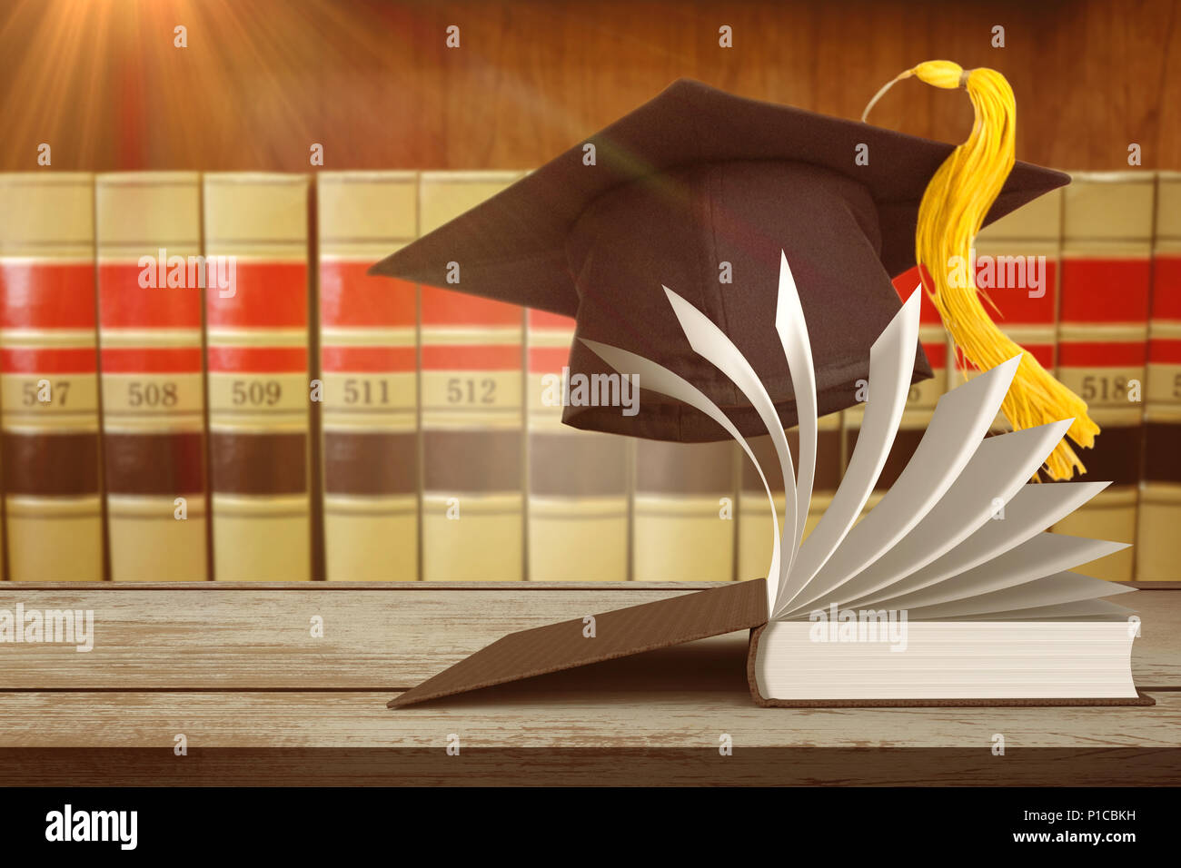 Composite image of open book Stock Photo - Alamy