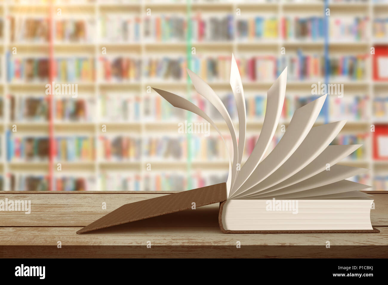 Composite image of open book Stock Photo - Alamy