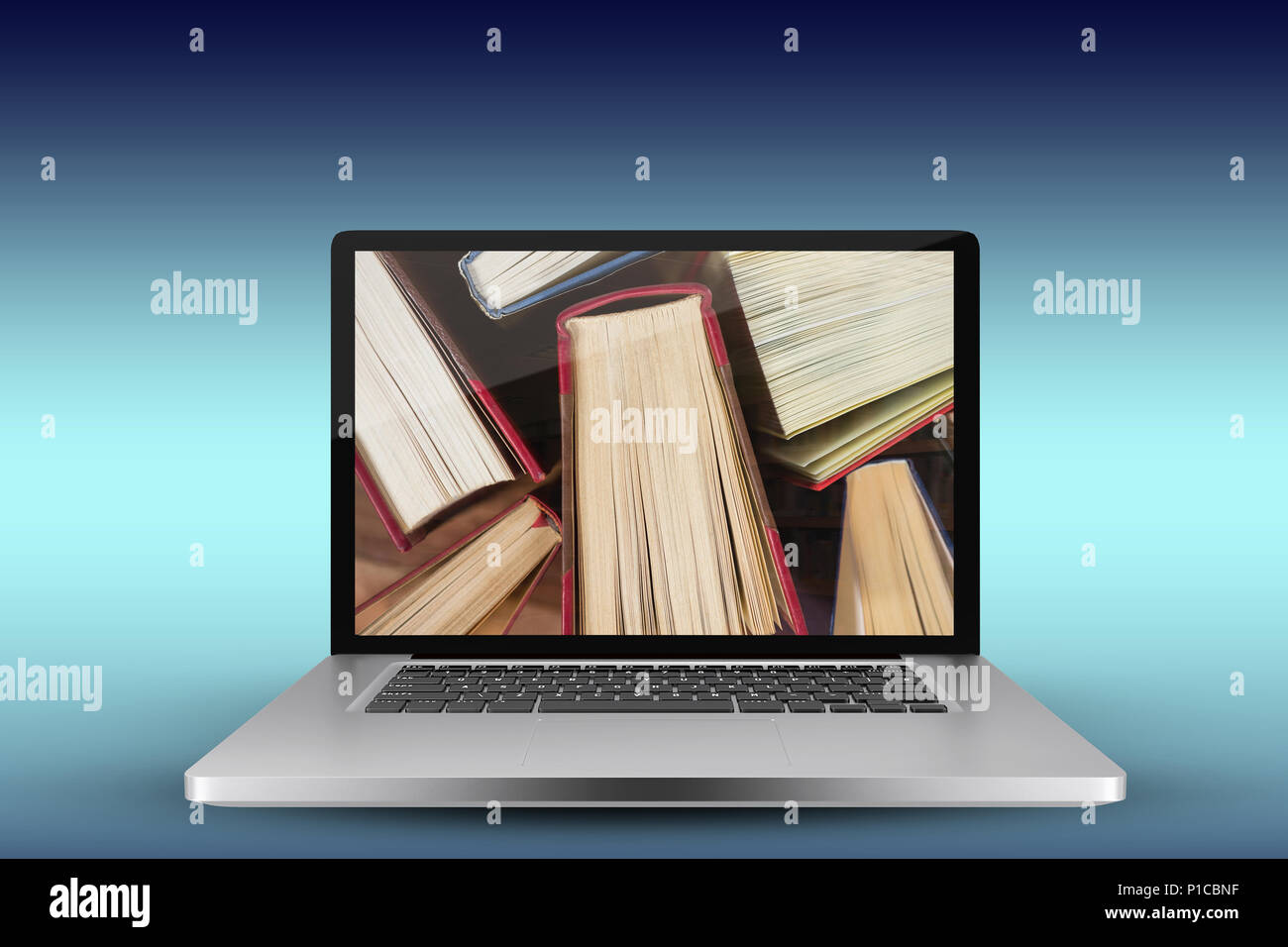Composite image of laptop with with screen Stock Photo - Alamy