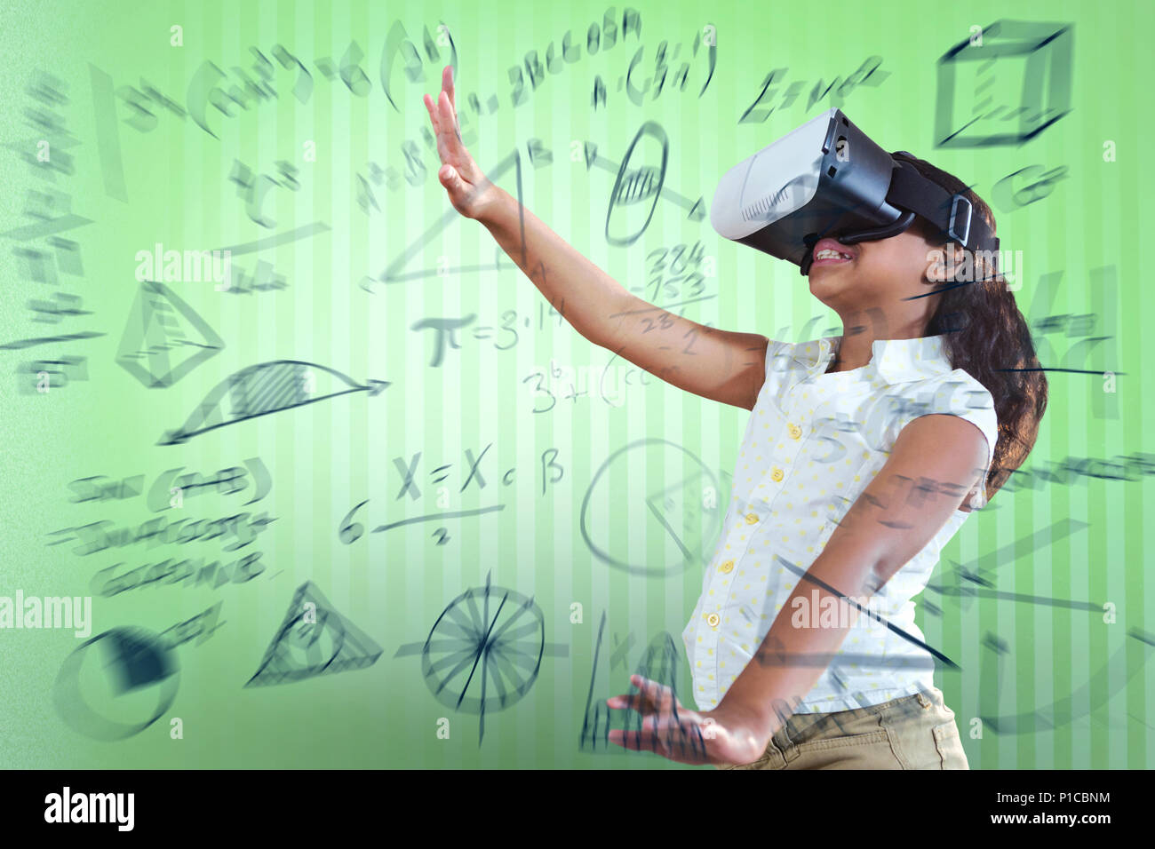 Virtual reality girl close up hi-res stock photography and images - Alamy