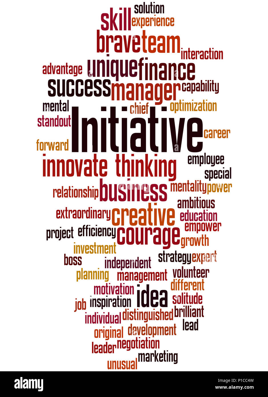 Initiative, word cloud concept on white background Stock Photo - Alamy