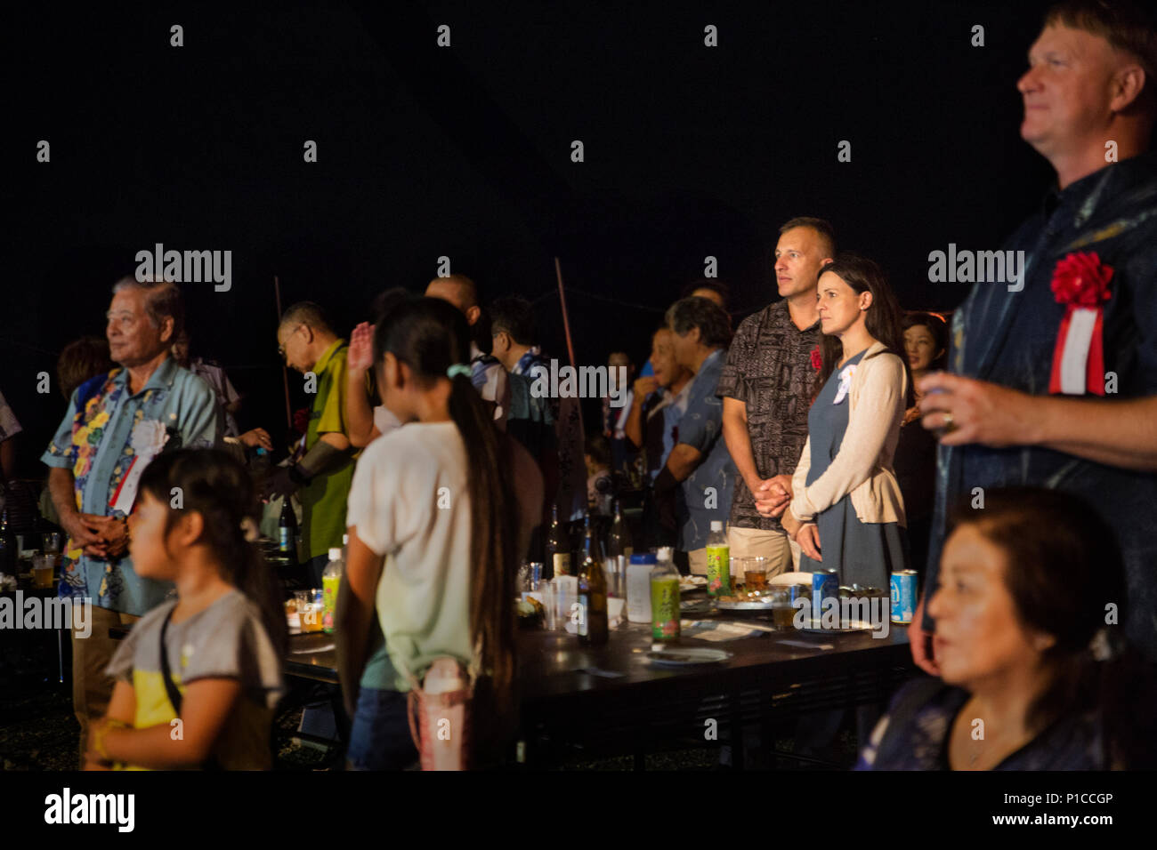 Col. Brian M. Howlett and his wife, Amanda, watch the South Western Air ...