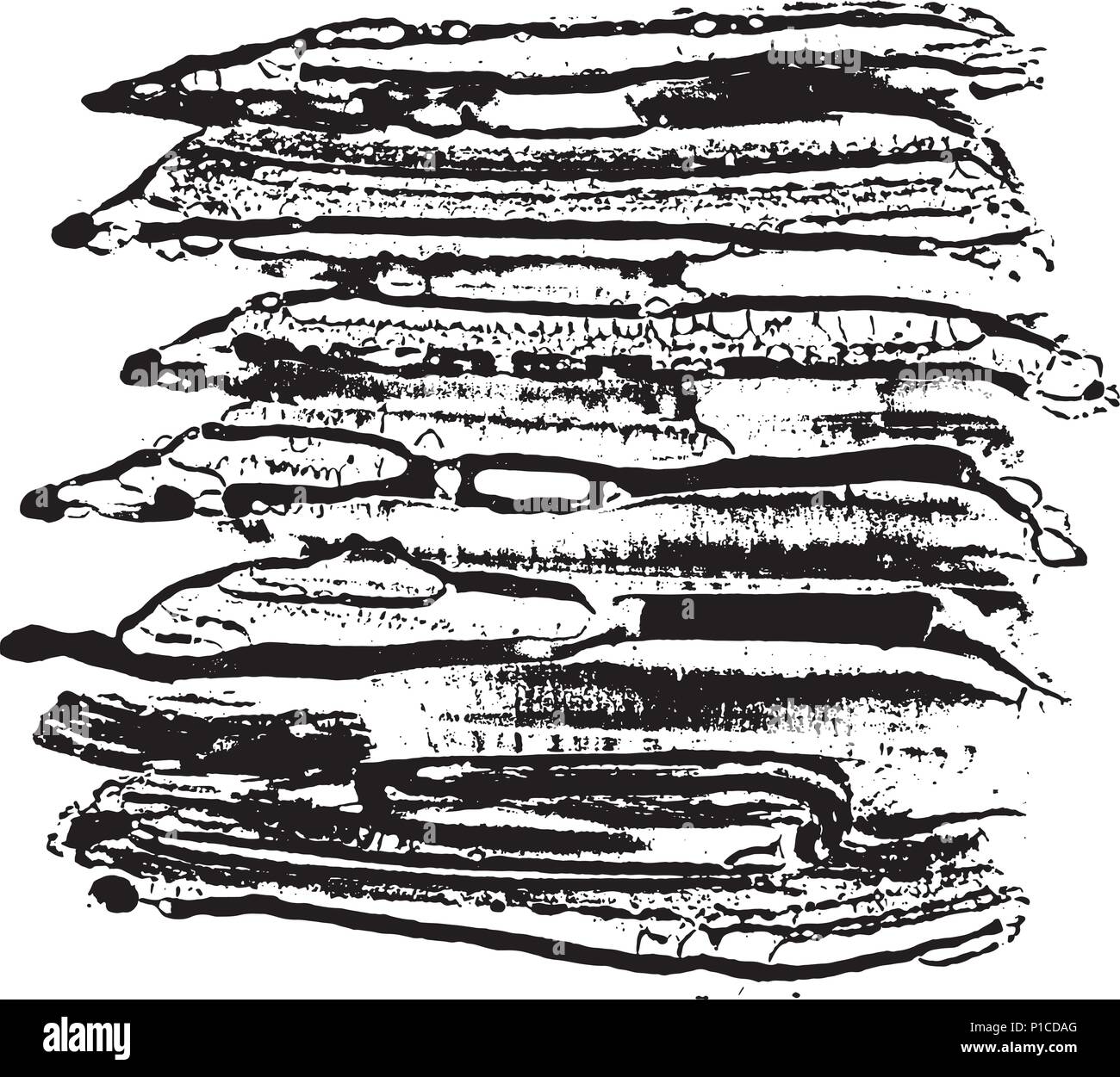 Ink vector sponge background. Vector illustration. Grunge hand drawn ...