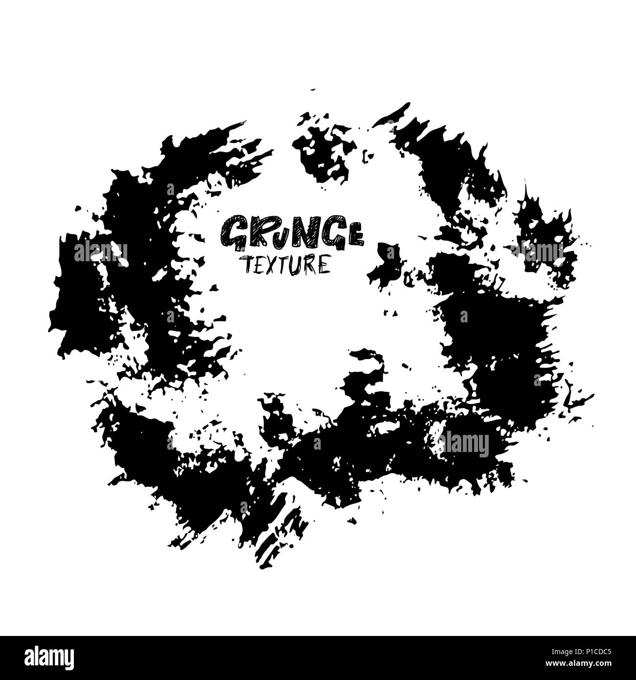 Handdrawn grunge dry brush frames. Modern grunge vector illustration Stock Vector Image & Art ...