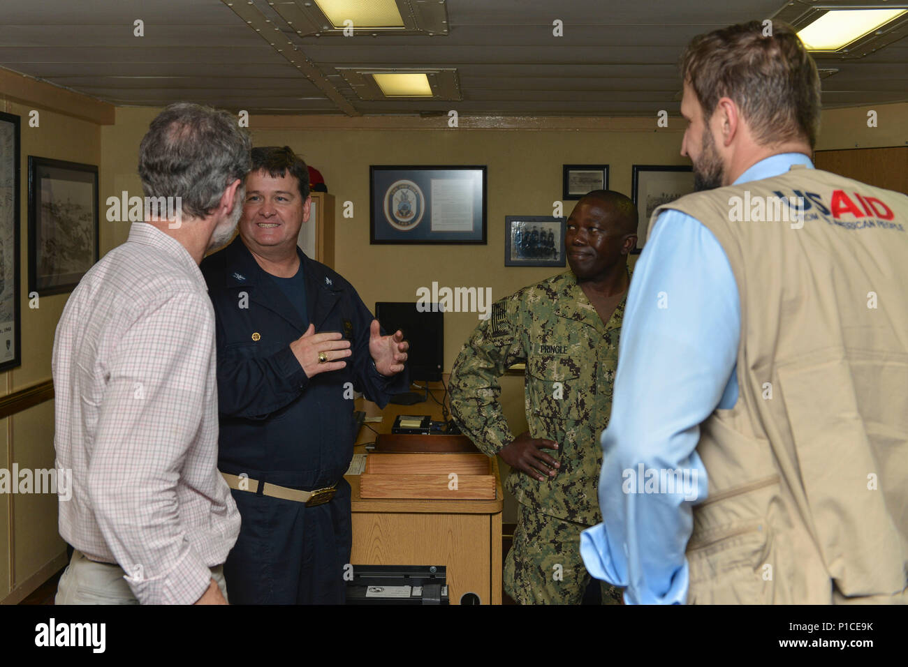 CARIBBEAN SEA (Oct. 15, 2016) – Capt. James R. Midkiff, commanding ...