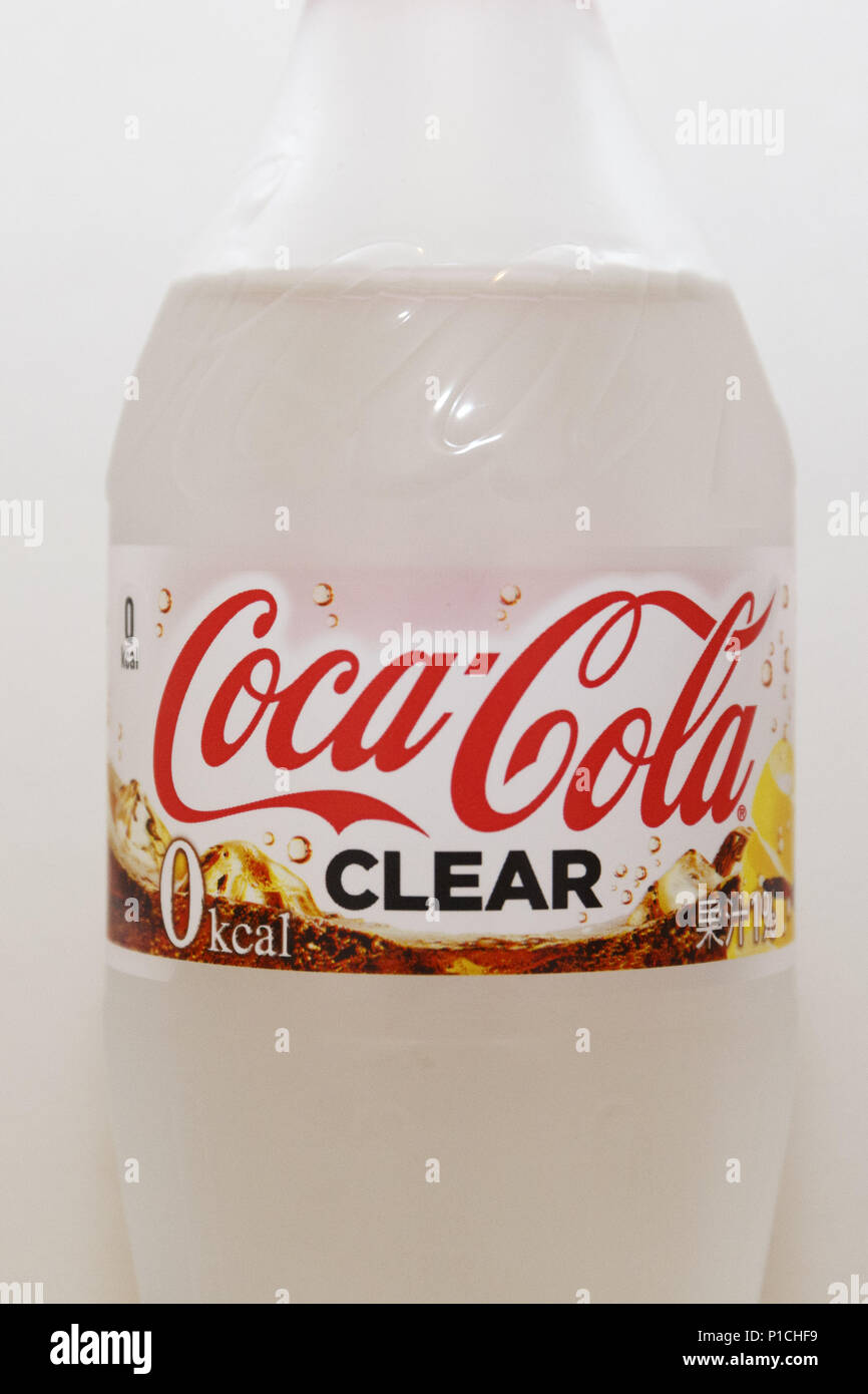 Tokyo, Japan. 12th June, 2018. A bottle of the new product Coca-Cola ...