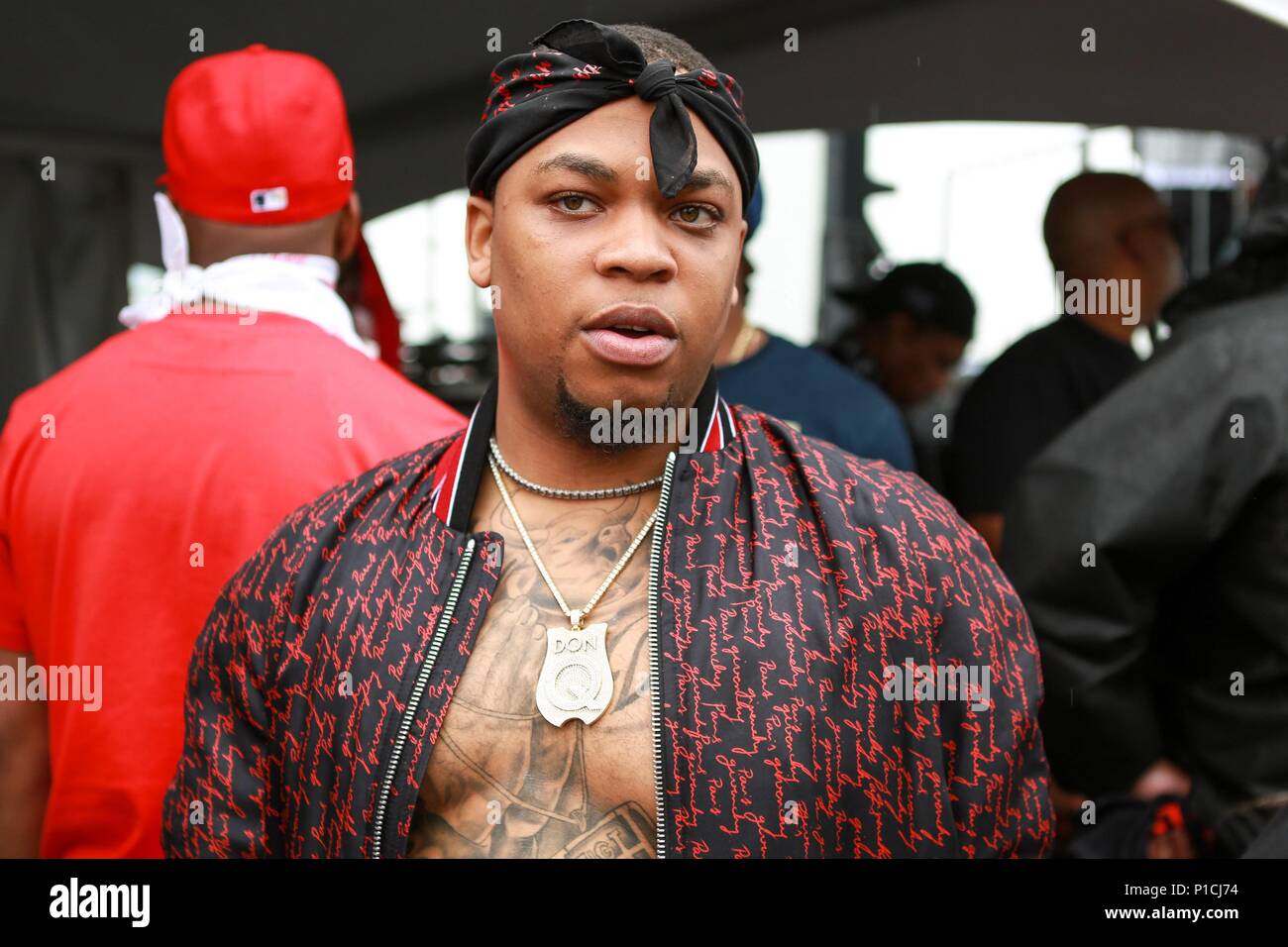 Don Q on stage for Hot 97 Summer Jam 2018, MetLife Stadium, Meadowlands ...