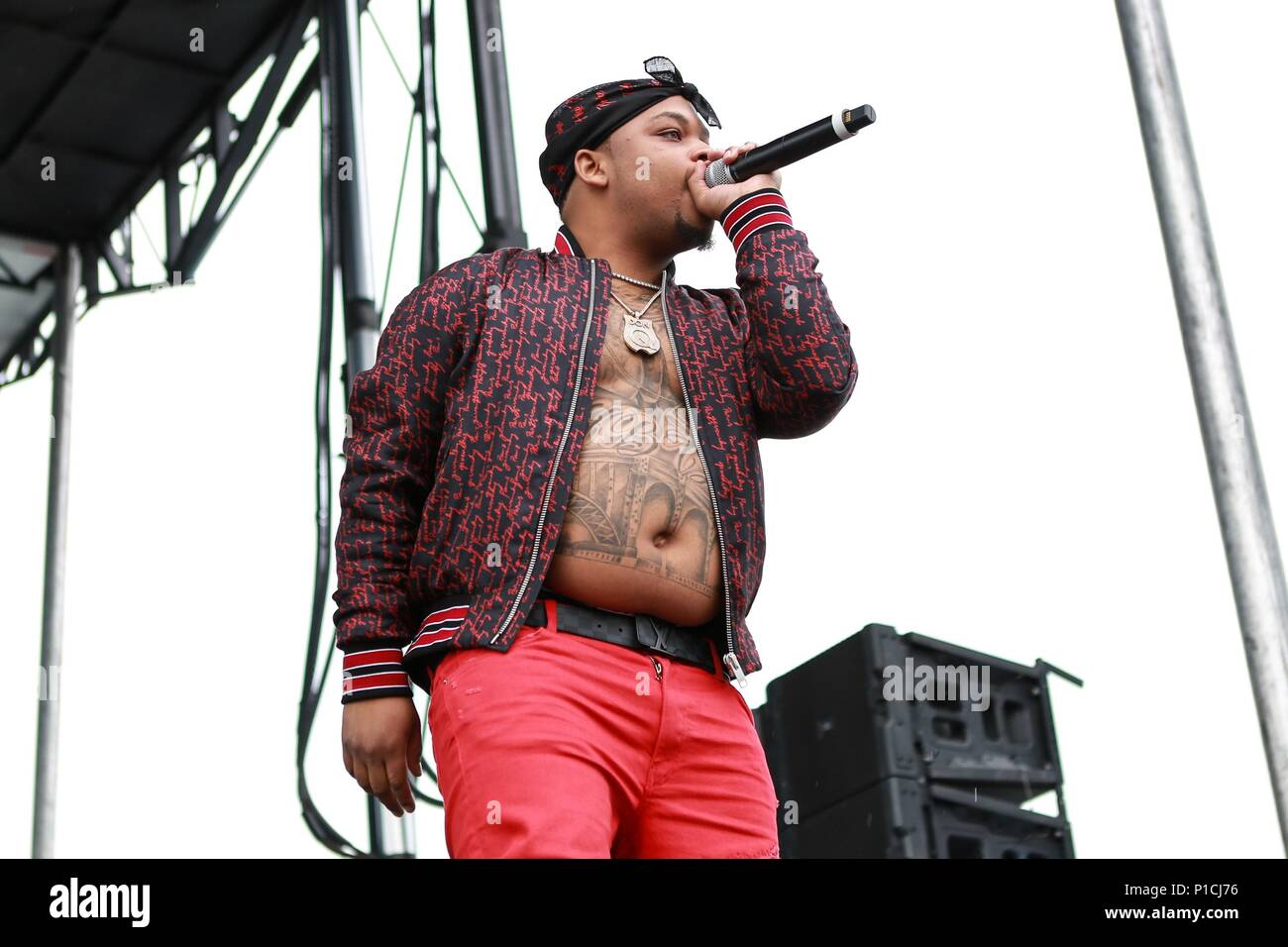 Don Q on stage for Hot 97 Summer Jam 2018, MetLife Stadium, Meadowlands ...