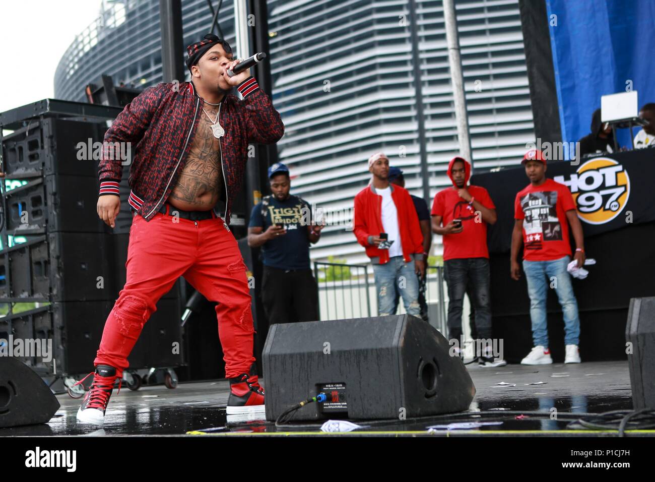 Don Q on stage for Hot 97 Summer Jam 2018, MetLife Stadium, Meadowlands ...
