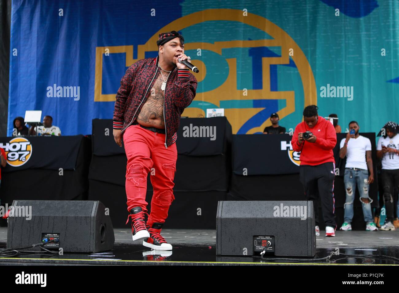 Don Q on stage for Hot 97 Summer Jam 2018, MetLife Stadium, Meadowlands ...
