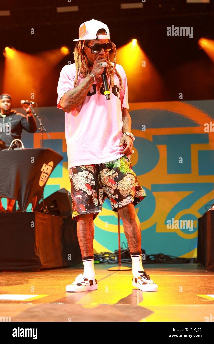East Rutherford, NJ, USA. 10th June, 2018. Lil Wayne on stage for Hot ...