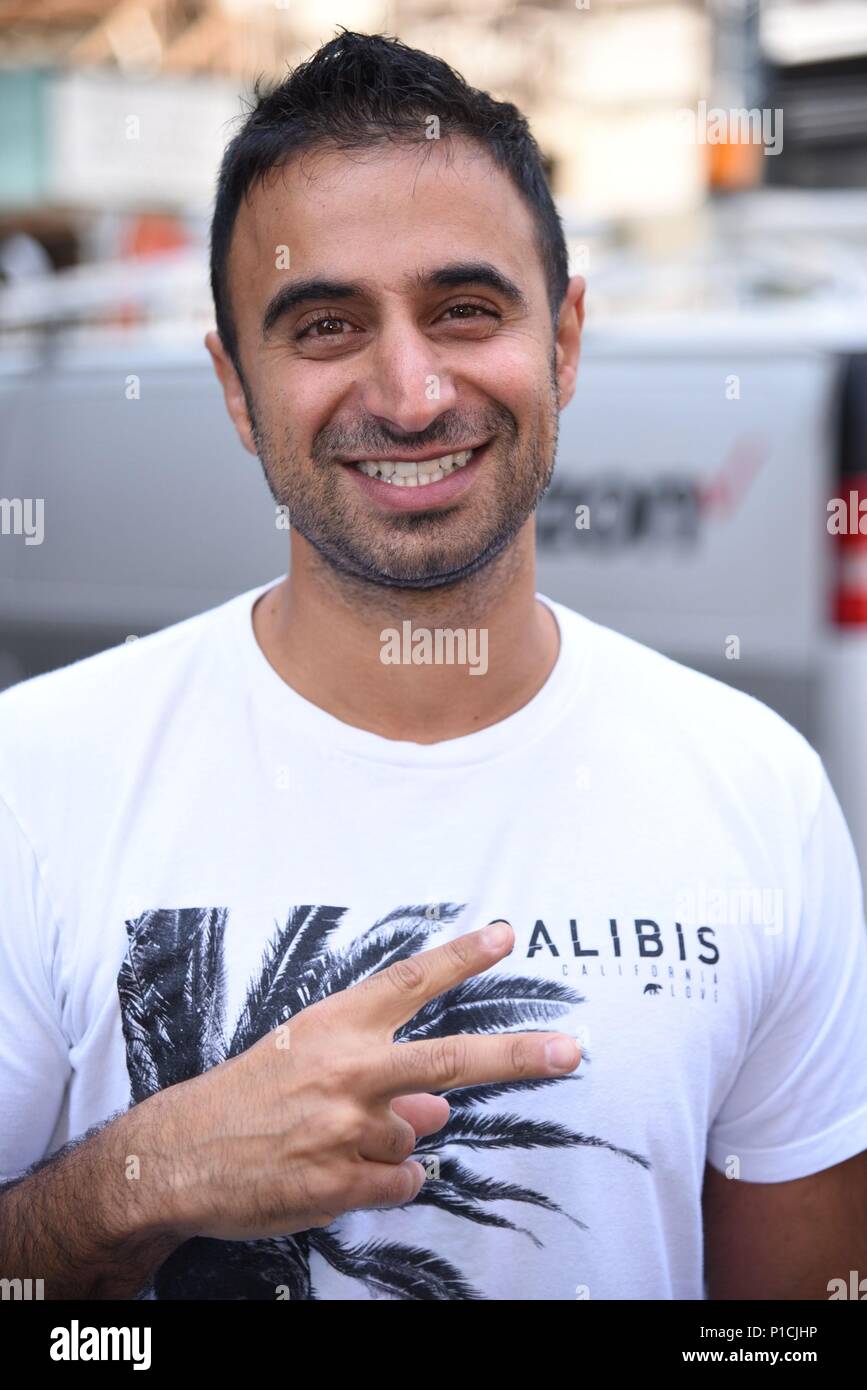 New York, NY, USA. 11th June, 2018. Eric Rachmany, of the band ...