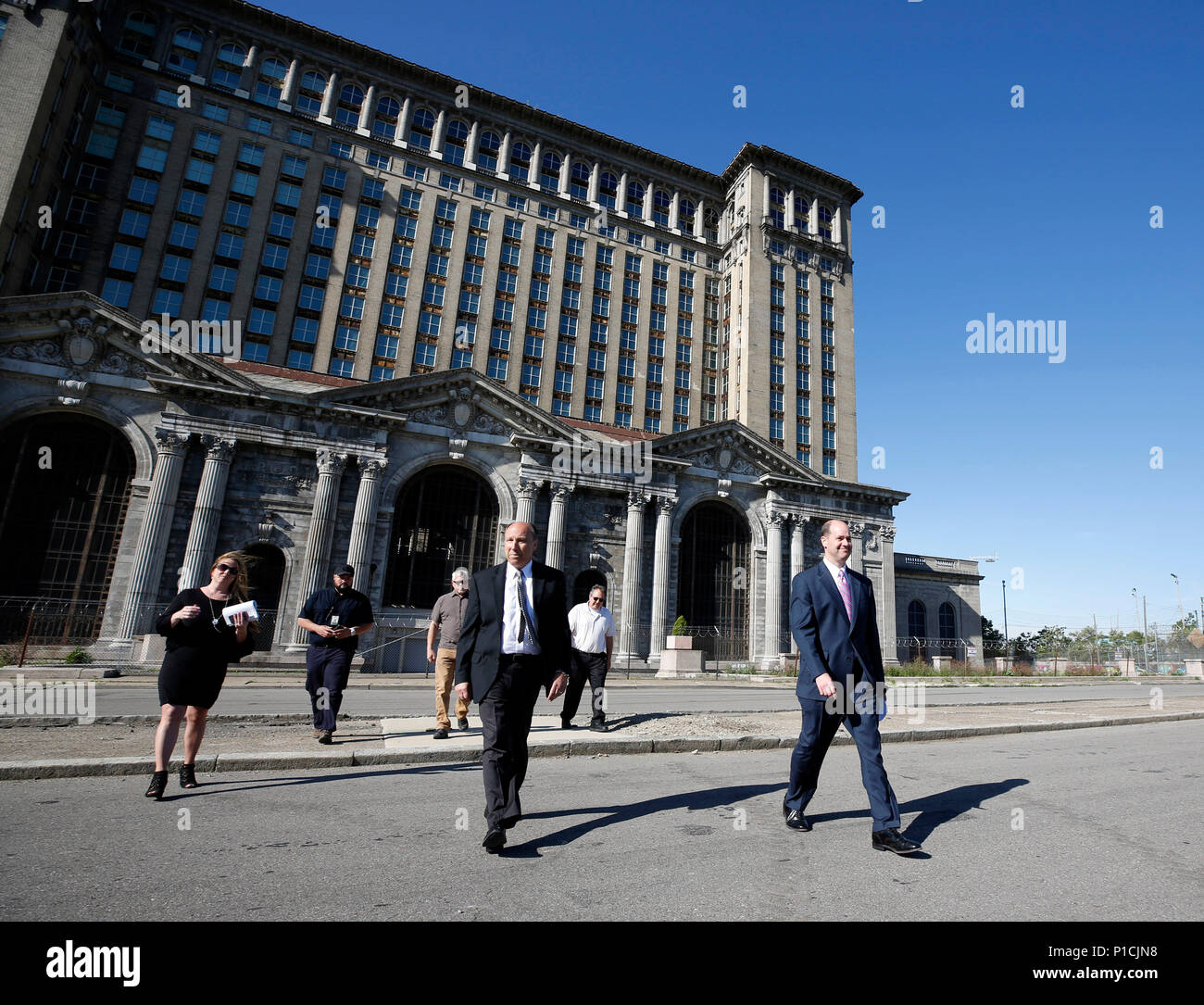 Detroit, Michigan, USA. 11th June, 2018. Matthew Moroun, right, who's ...