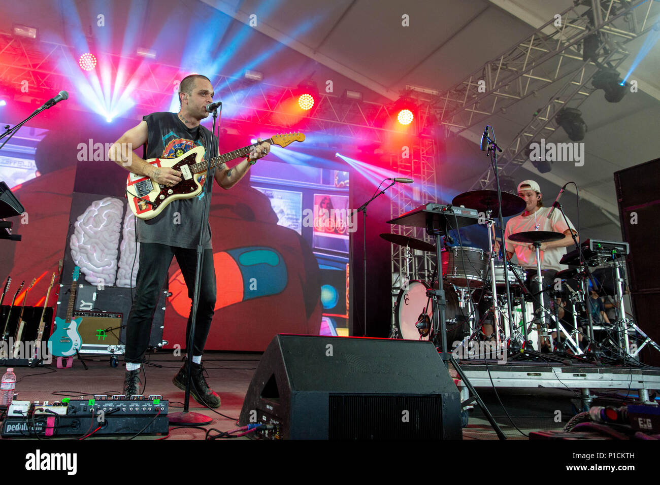 Manchester, Tennessee, USA. 10th June, 2018. LANDON JACOBS and HAYDEN ...