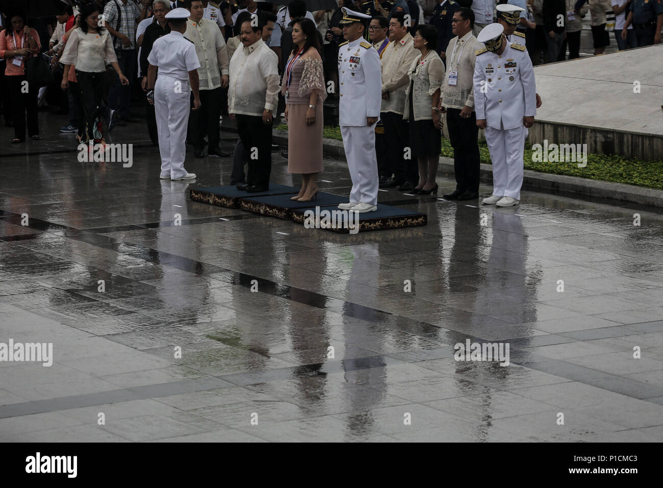 Manila, Philippines. 12th June, 2018. Despite the inclement weather ...